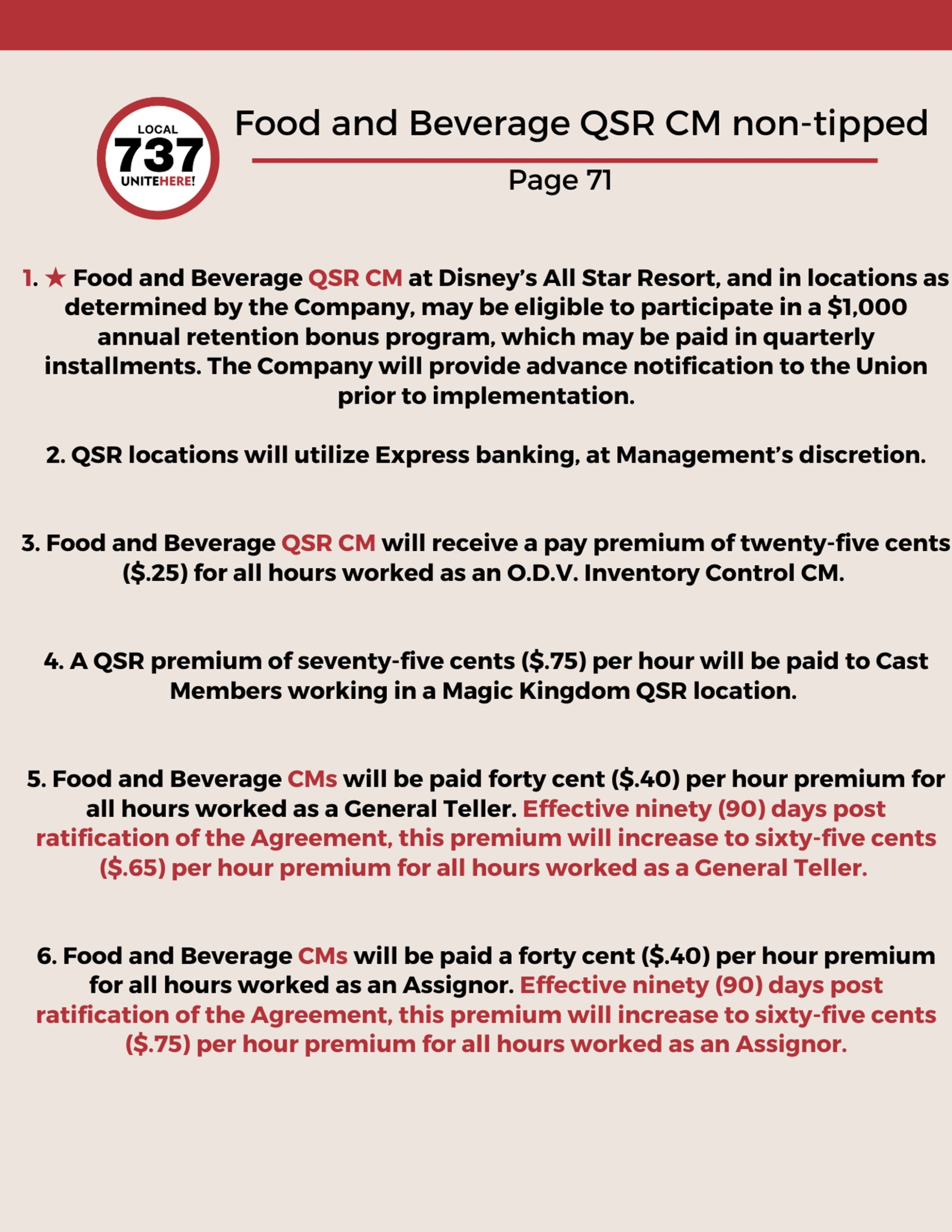 Did you know? (QSR) – UNITE HERE Local 737